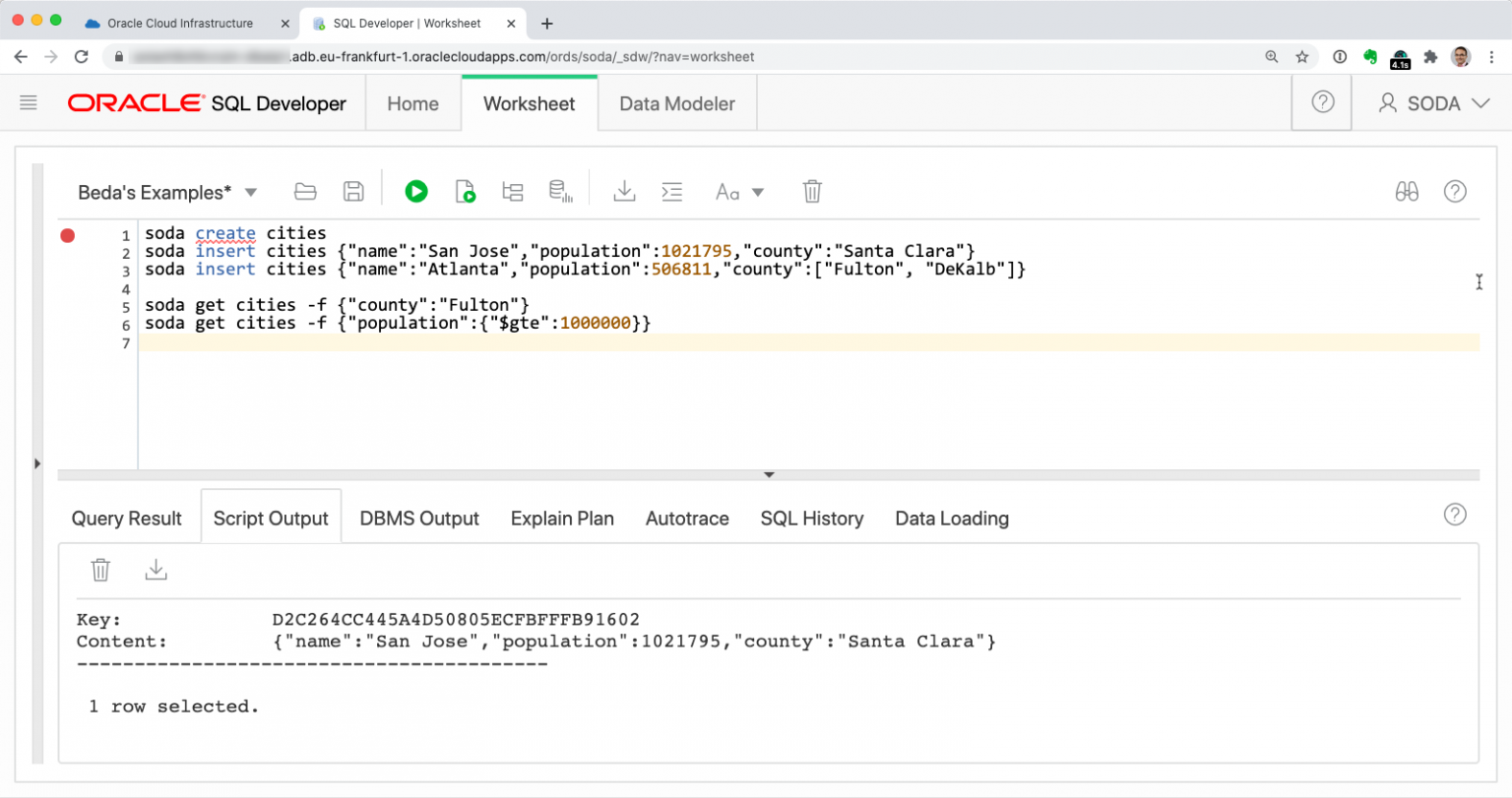 Always Free Autonomous JSON Database? - Philipp Salvisberg's Blog