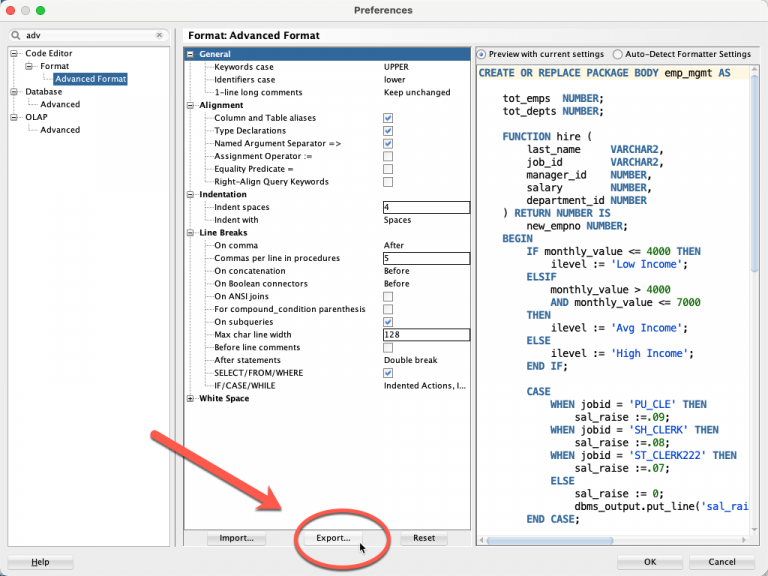 Do Not Format Invalid Code In Sql Developer Philipp Salvisbergs Blog