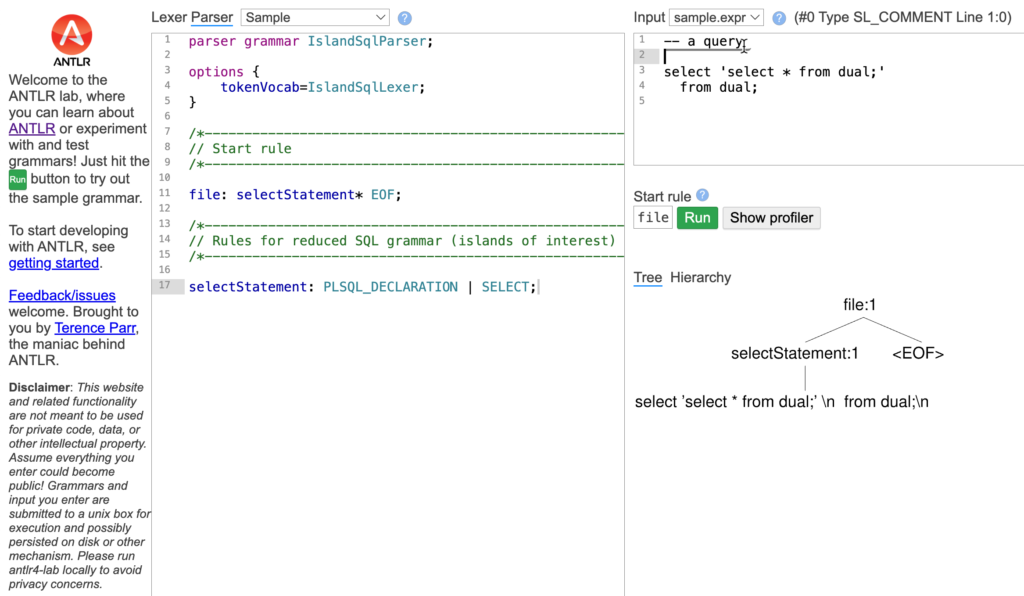IslandSQL Episode 1: Select Statement - Philipp Salvisberg's Blog