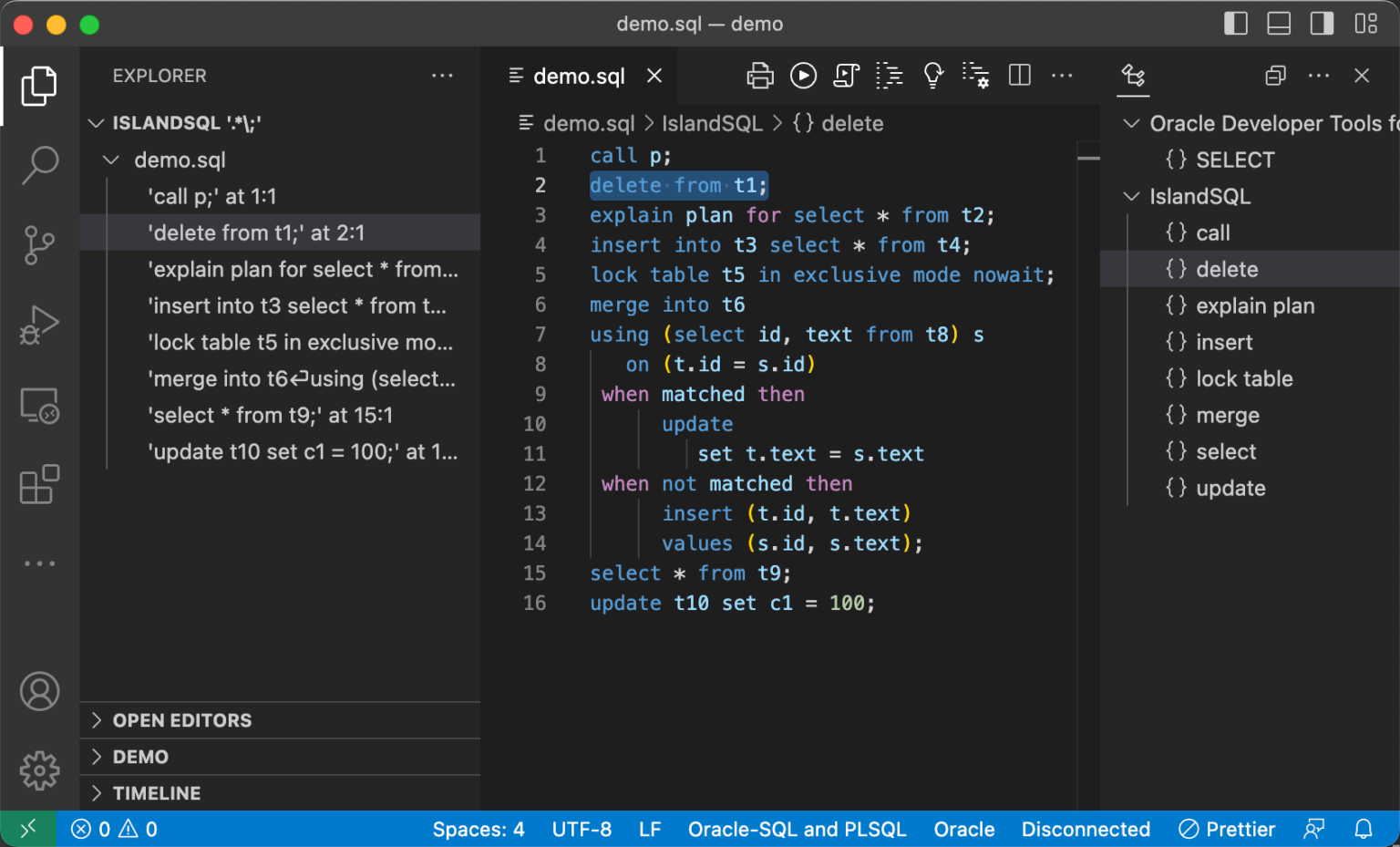 IslandSQL Episode 2: All DML Statements - Philipp Salvisberg's Blog
