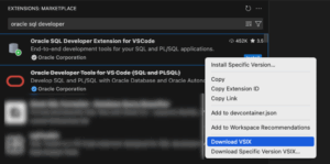 Installing SQL Developer in IDEs Implementing the VS Code Extension API - Philipp Salvisberg's Blog