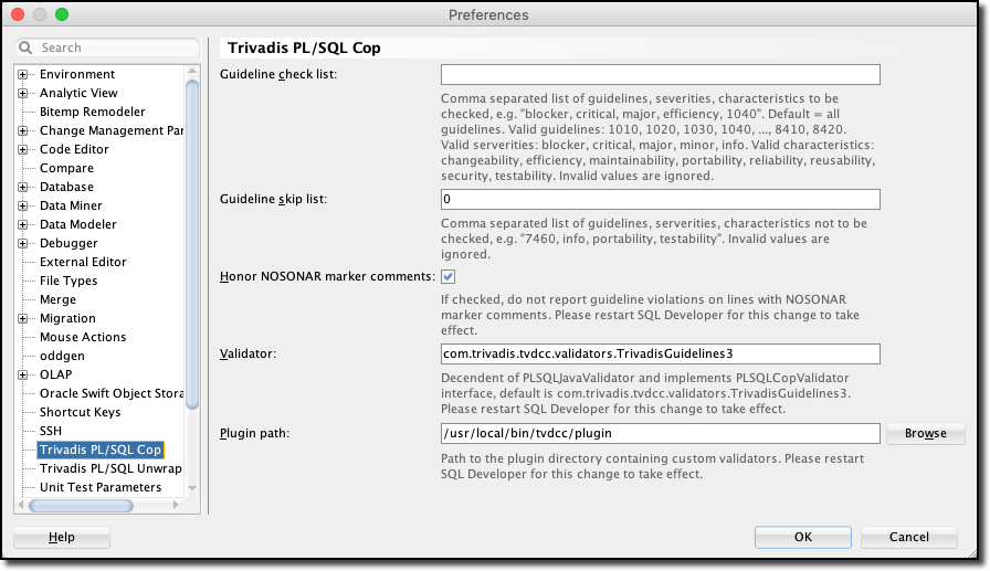 Cannot Get Plsql Cop Validators Working With Sql Developer Plsql Cop Support Forums